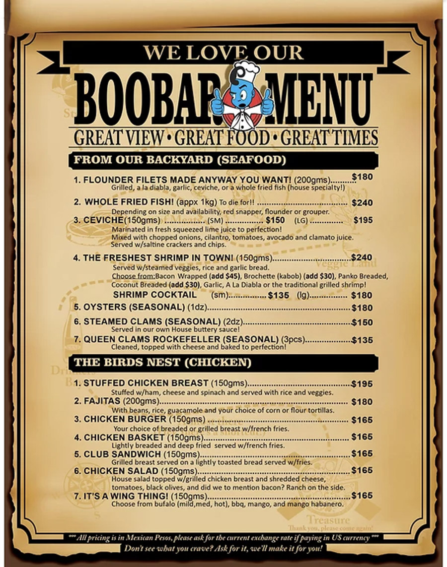 Boo Bar Cantina | Rocky Point Restaurant Guide